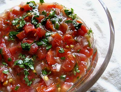 Simple No-Cook Tomato Salsa | Lisa's Kitchen | Vegetarian Recipes ...