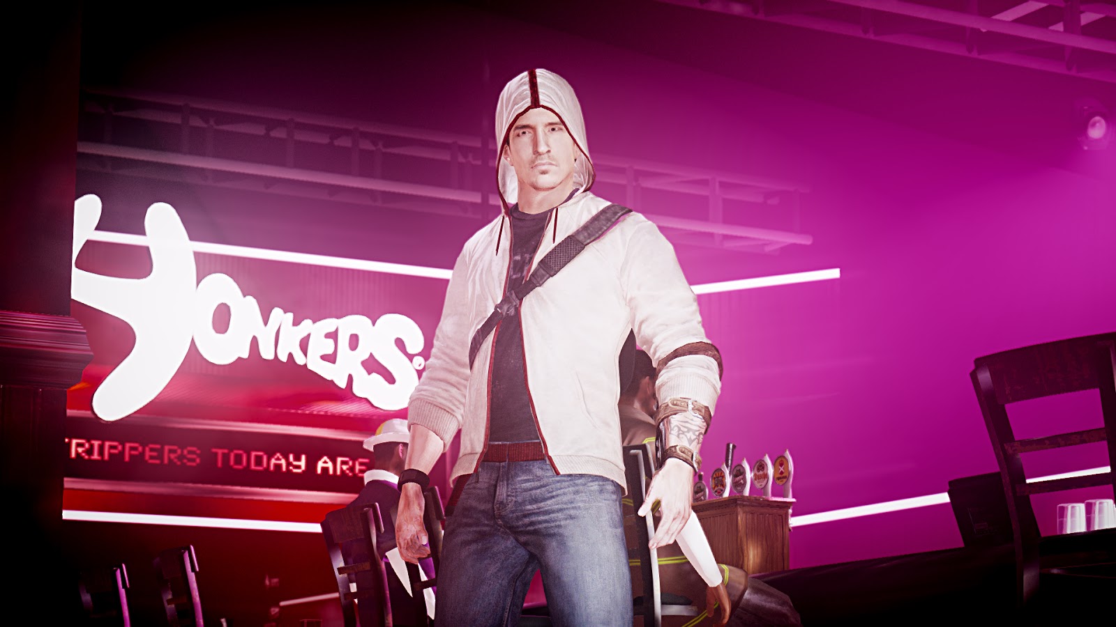 Infinite GTA 4 Mod: AC3 Desmond Miles(Hood Up)
