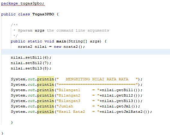 KONSEP OOP - MENGHITUNG RATA-RATA NILAI