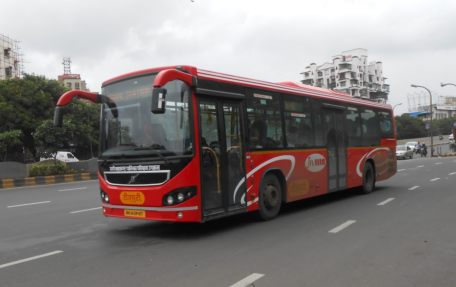 India's Transportation: TMT Volvo 8400 on 65 Borivali-Thane route MH.04 ...