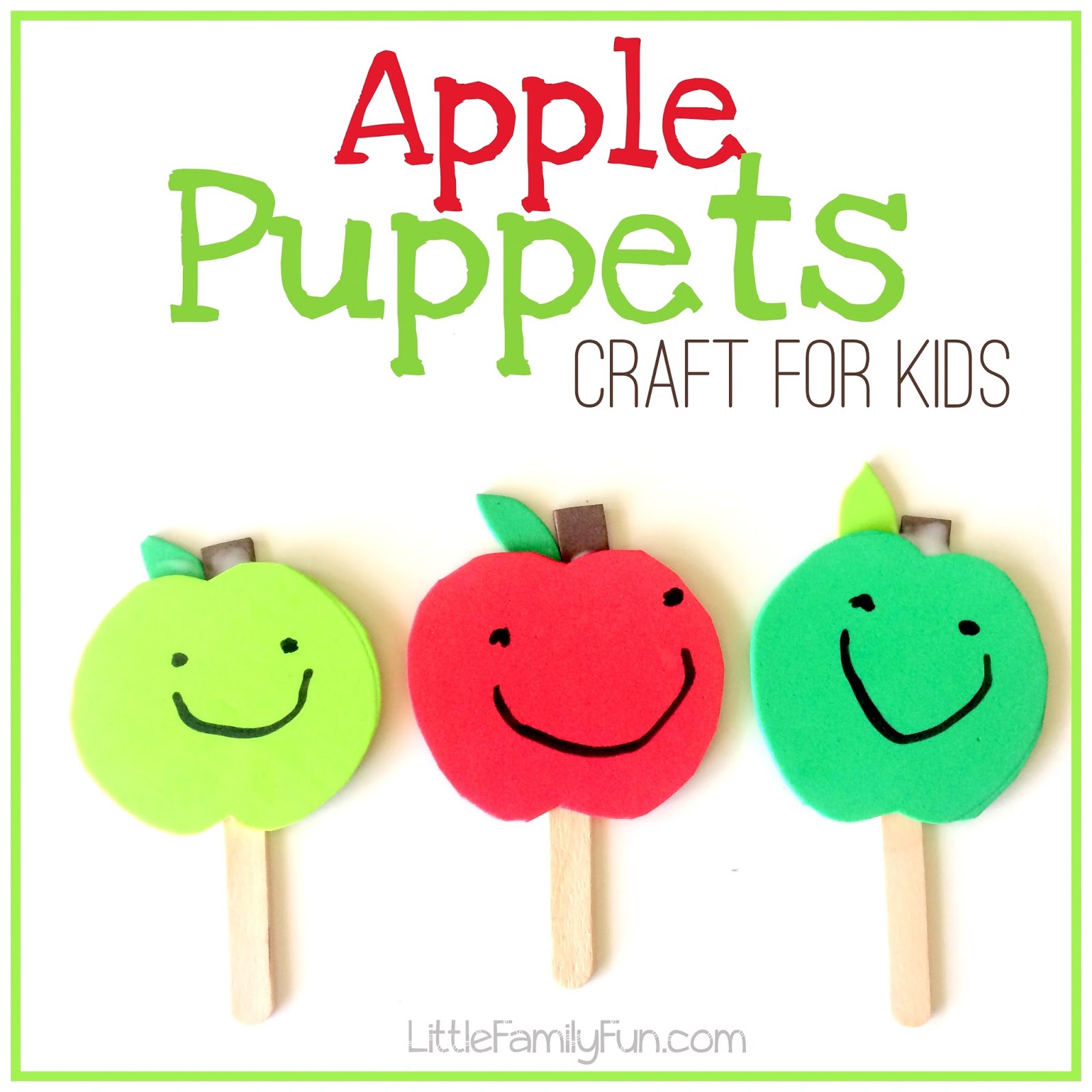 Little Family Fun: Apple Puppets