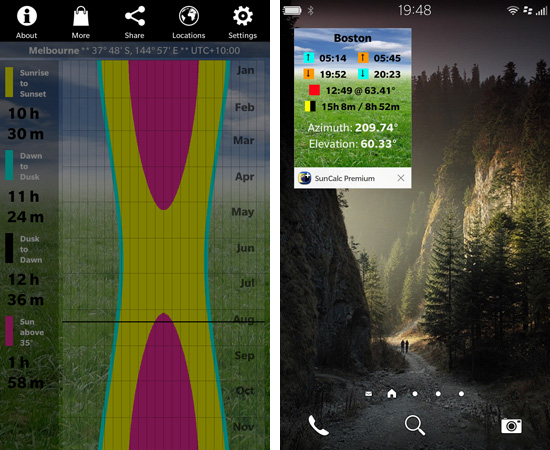 Burning Platform Software: SunCalc Premium for BB10 rewritten in Cascades