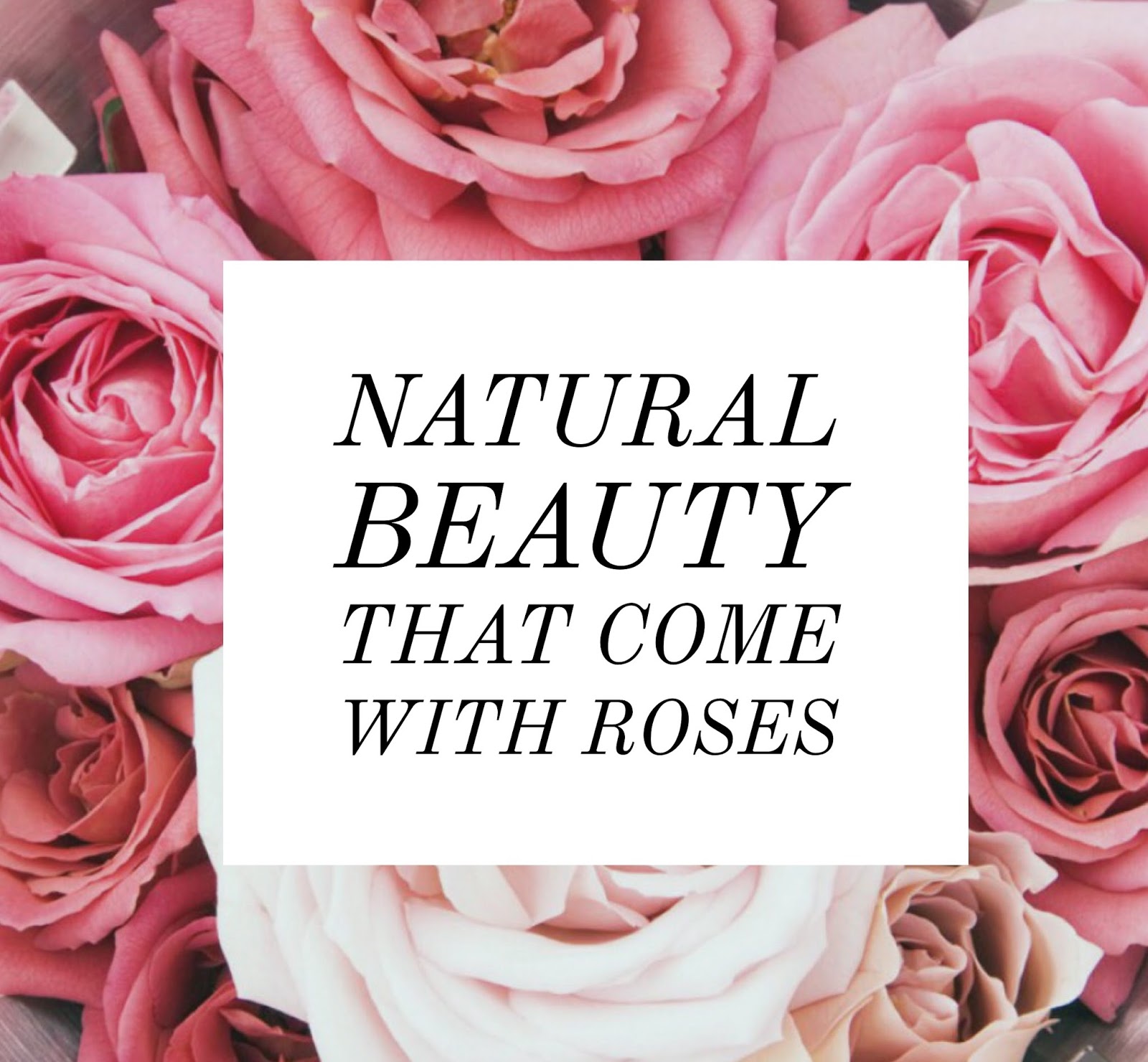 NATURAL BEAUTY THAT COMES WİTH ROSES - Esoes Life