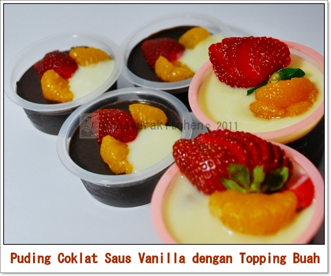 ChaVaRa Kitchen: Puding Coklat Vla Vanilla