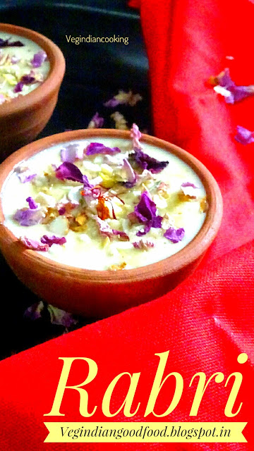 Veg Indian Cooking: Rabri - Yummilicious Indian Dessert Recipe