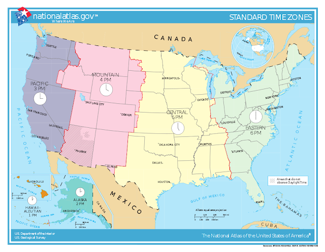 Shaking Paper: U.S. Time Zones in 1918