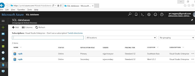 Sql Azure Databases Active Secondary Failover Part 3 Sqlservercentral