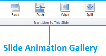 E - Learnig Hub: PowerPoint (Transitions Menu)