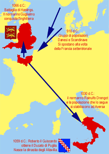 I Normanni nell'Italia meridionale e in Sicilia