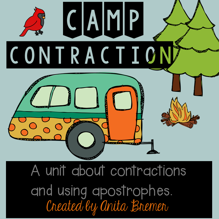 Camp Contraction {practice with contraction learning} | Mrs. Bremer's Class