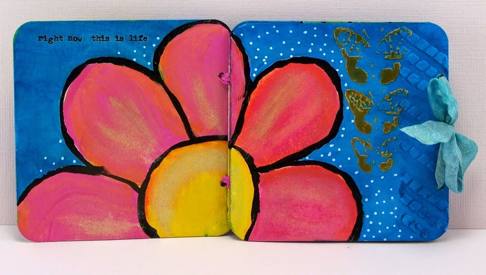 Eclectic Paperie: Birthday Triptych with Stencils and Paints and so ...