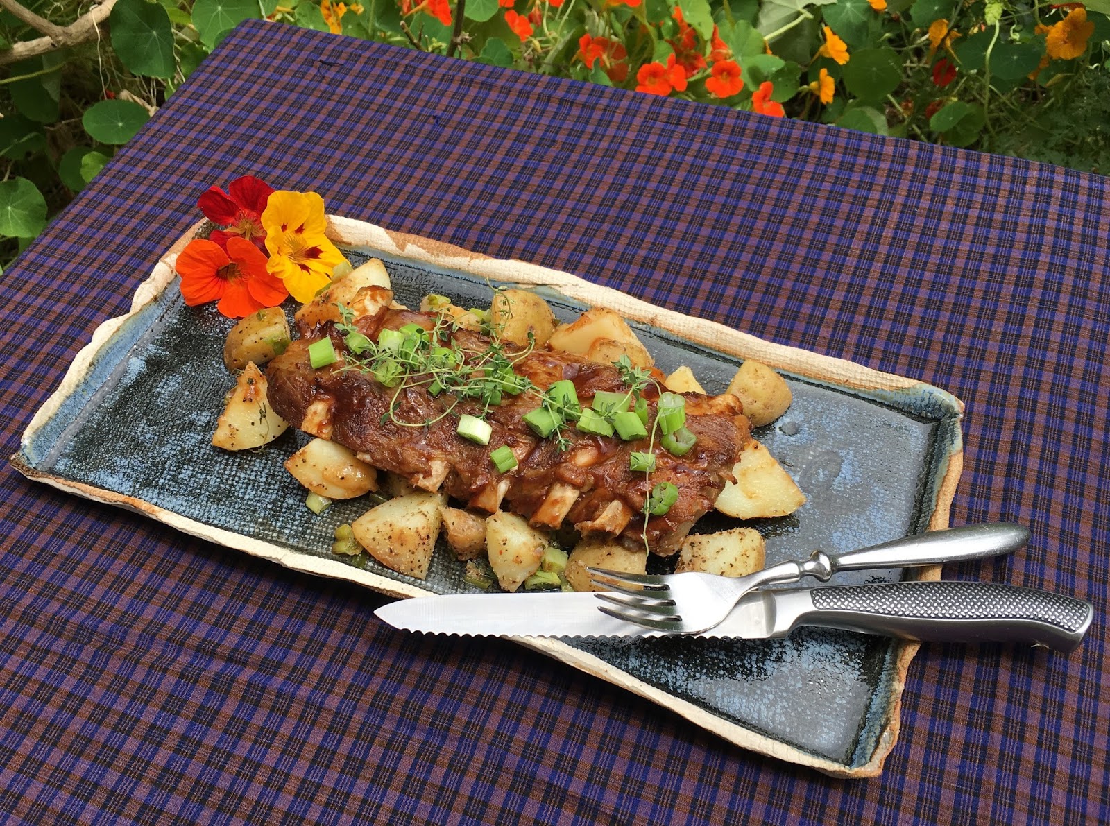 Avanti Cafe Musings: BBQ Marinated Ribs & Baby Spuds :: Chef Mark ...