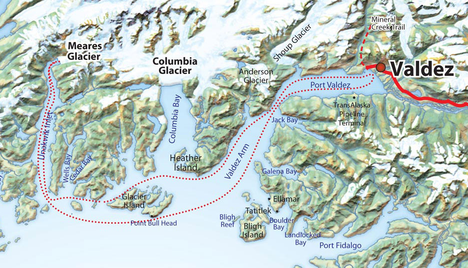 Merikay's Dream : Valdez, Cruise to Meares Glacier