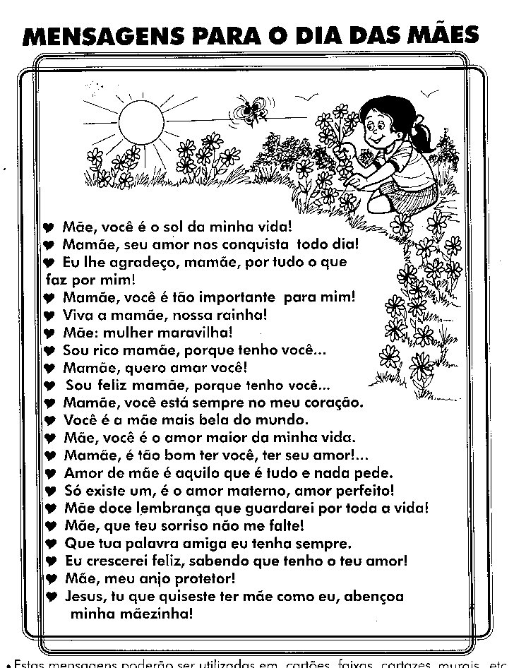 ESPAÇO EDUCAR: Mensagens e textos para dia das Mães!