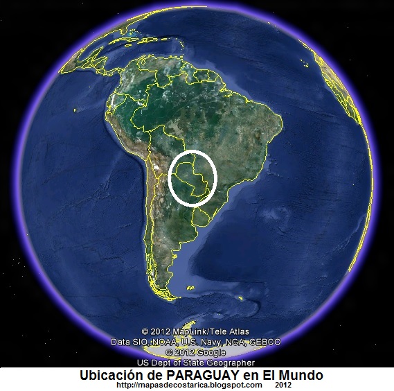 MAPAS DE: PARAGUAY, America