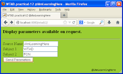 12. Write a Servlet to display parameters available on request ...