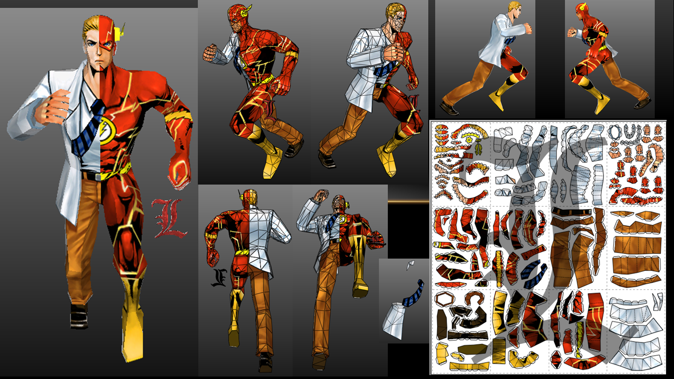 Barry Allen Flash L Paper