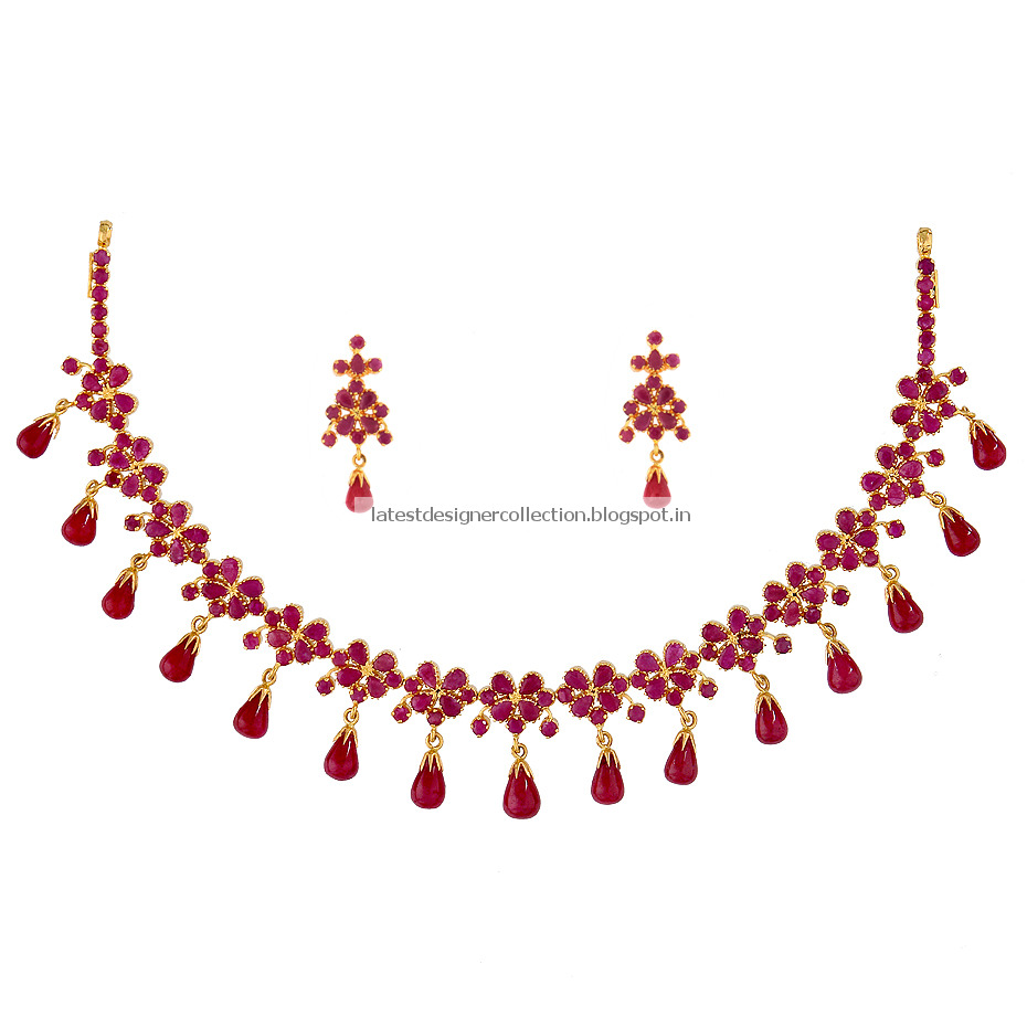 Ruby Necklace | Ruby Jewellery ~ Latest Indian Clothing And Jewellery ...