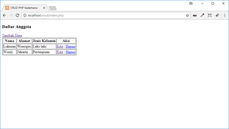 Tutorial Lengkap CRUD PHP MySQLi Part (6) Hapus Data Pada Database ... Tutorial Lengkap CRUD PHP MySQLi Part (6) Hapus Data Pada Database ...