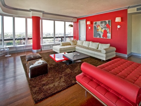 Salas color coral - Colores en Casa