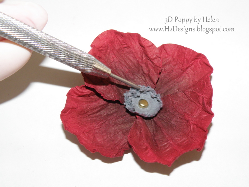 H2 Designs: 3D Poppy Tutorial