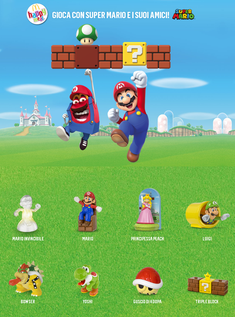 Unofficial "HAPPY MEAL" McD's Italia: SUPER MARIO A Partire Da Venerdì ...