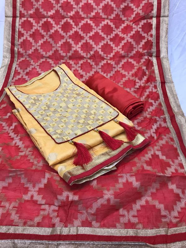 Chanderi Silk Dress materials
