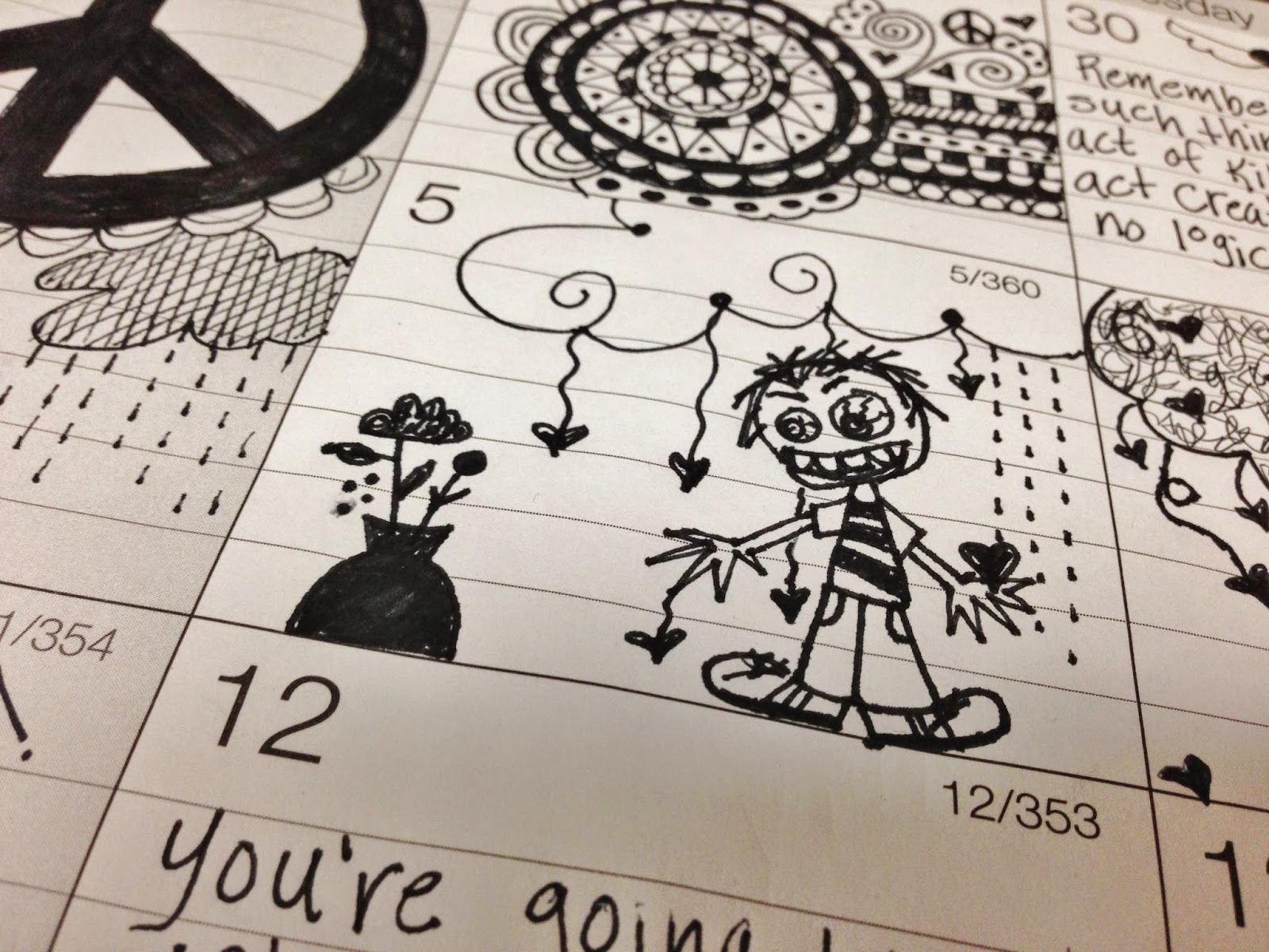 planet clare: January doodles