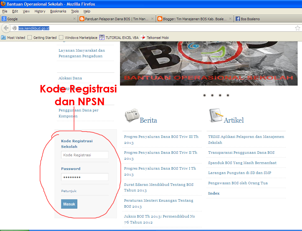 Pelaporan Penggunaan Dana BOS Online ke Pusat | Tim Manajemen BOS Kab ...