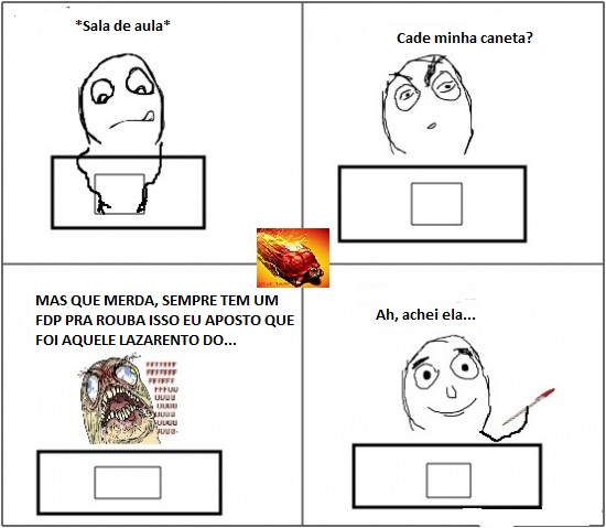 Meme Flash: CADE MINHA CANETA?