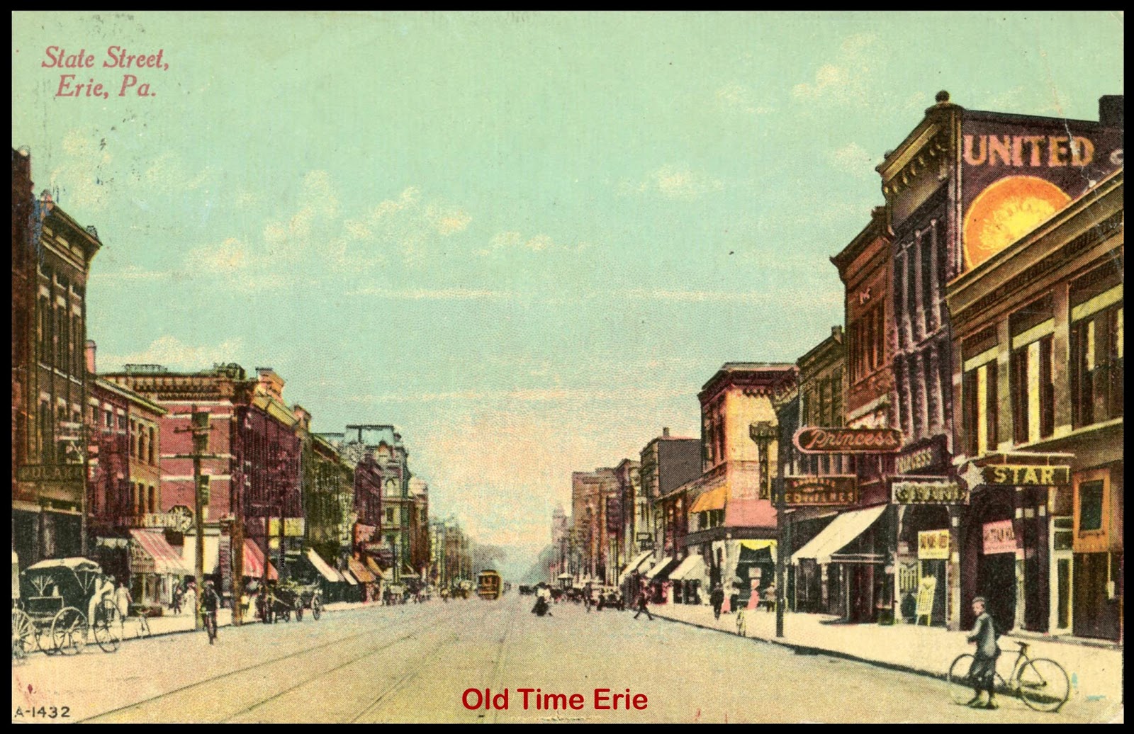 Old Time Erie: Theater Row at 11th and State in Erie, PA