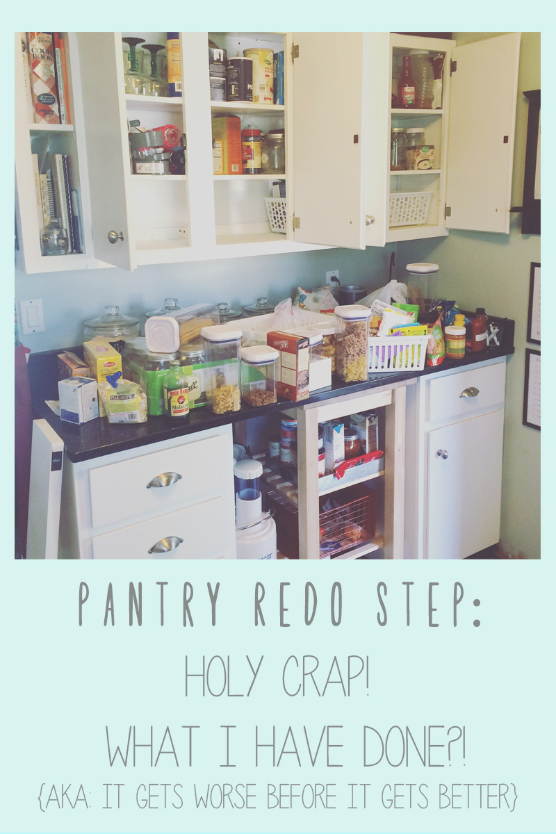 Making Happy {at home}: The No Pantry "Pantry" Redo