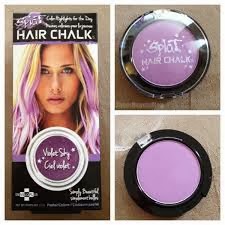 Aaliyah's Blog: SPLAT! Hair Chalk Review! (Violet Sky)