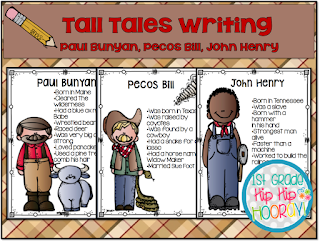 1st Grade Hip Hip Hooray!: Using Tall Tale Characters to Write