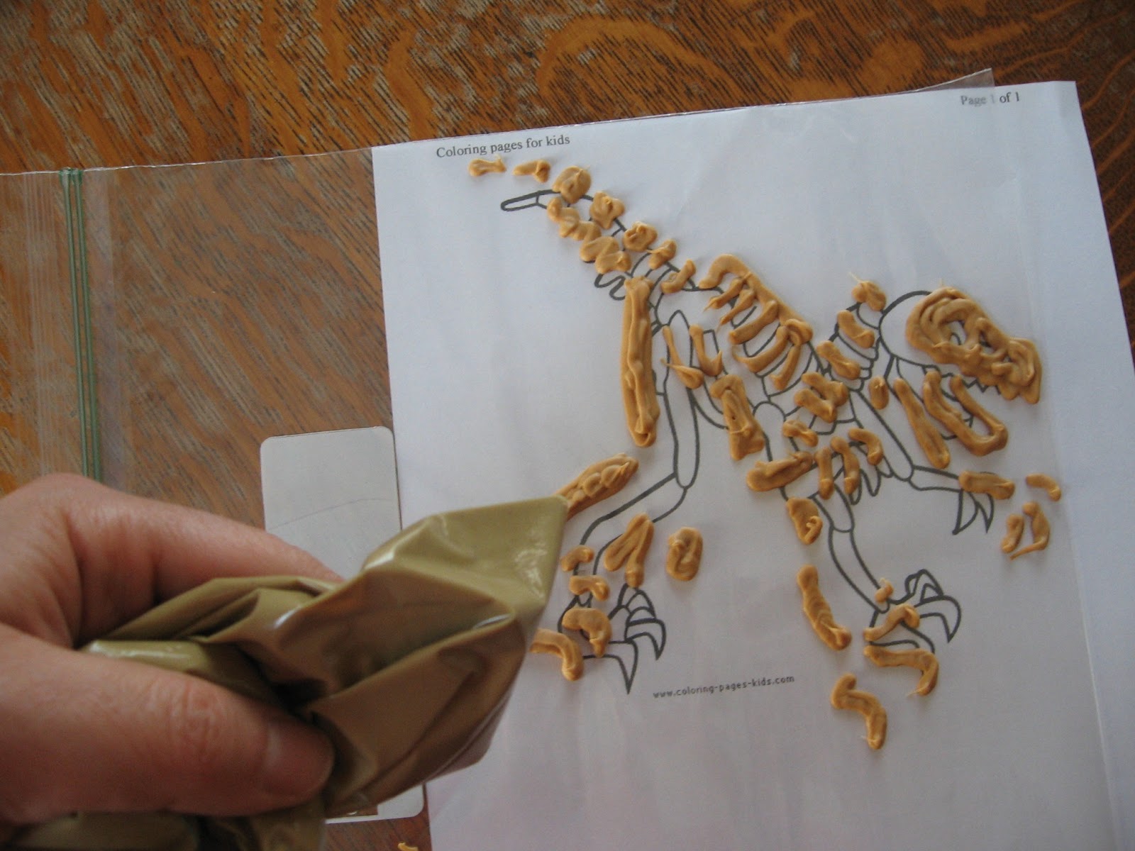 Almost Unschoolers: Easy Dinosaur Fossil Birthday Cake