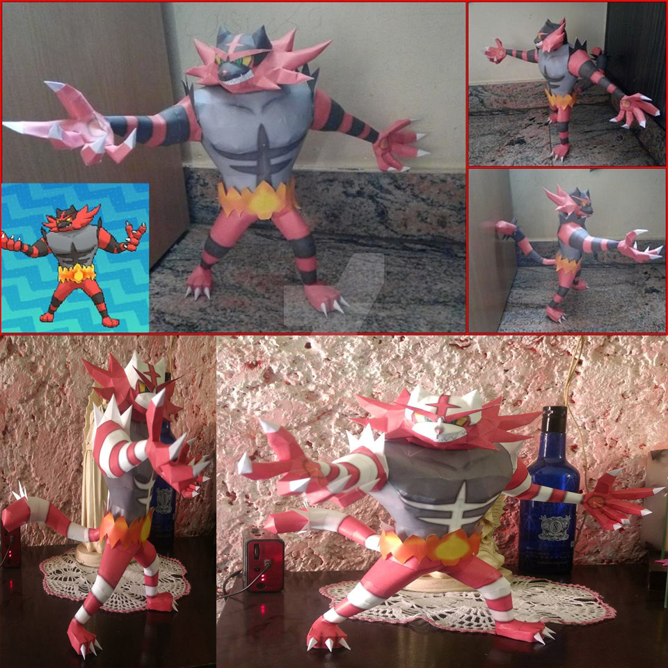 jav-papercraft.blog: incineroar (by: darcrash)