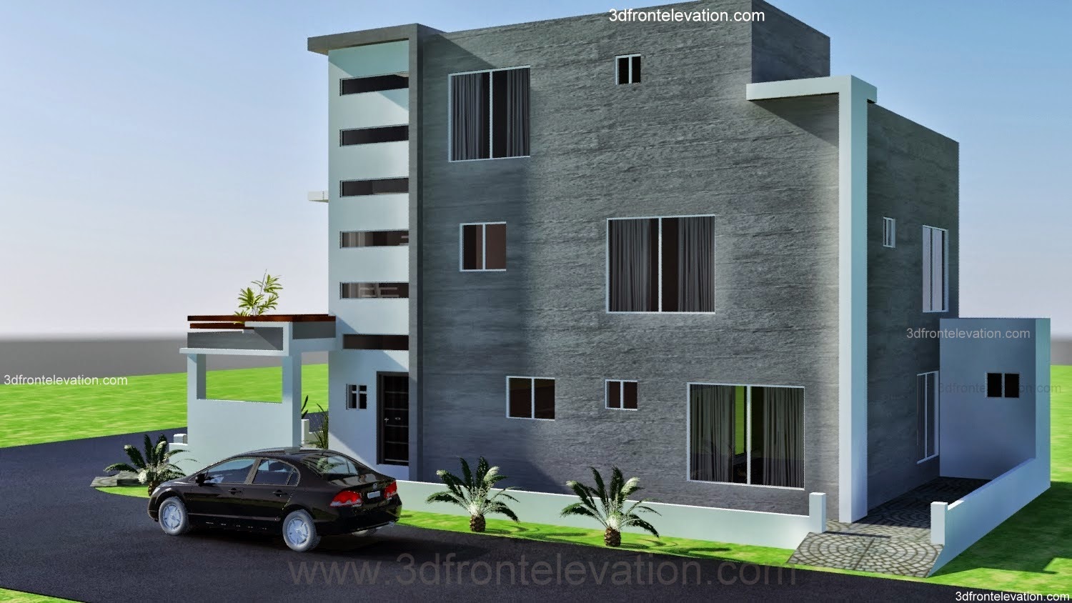 10 Marla ,modern architecture house plan-Corner Plot- DESIGN IN LAHORE ...