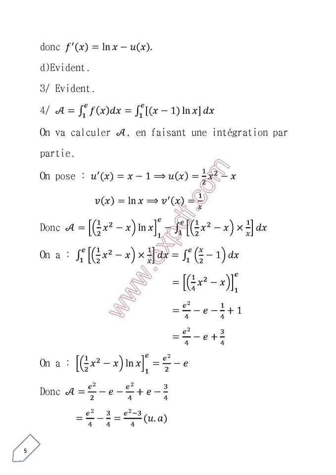 corrigé épreuve math bac info 2013 tunisie - correction épreuves ...