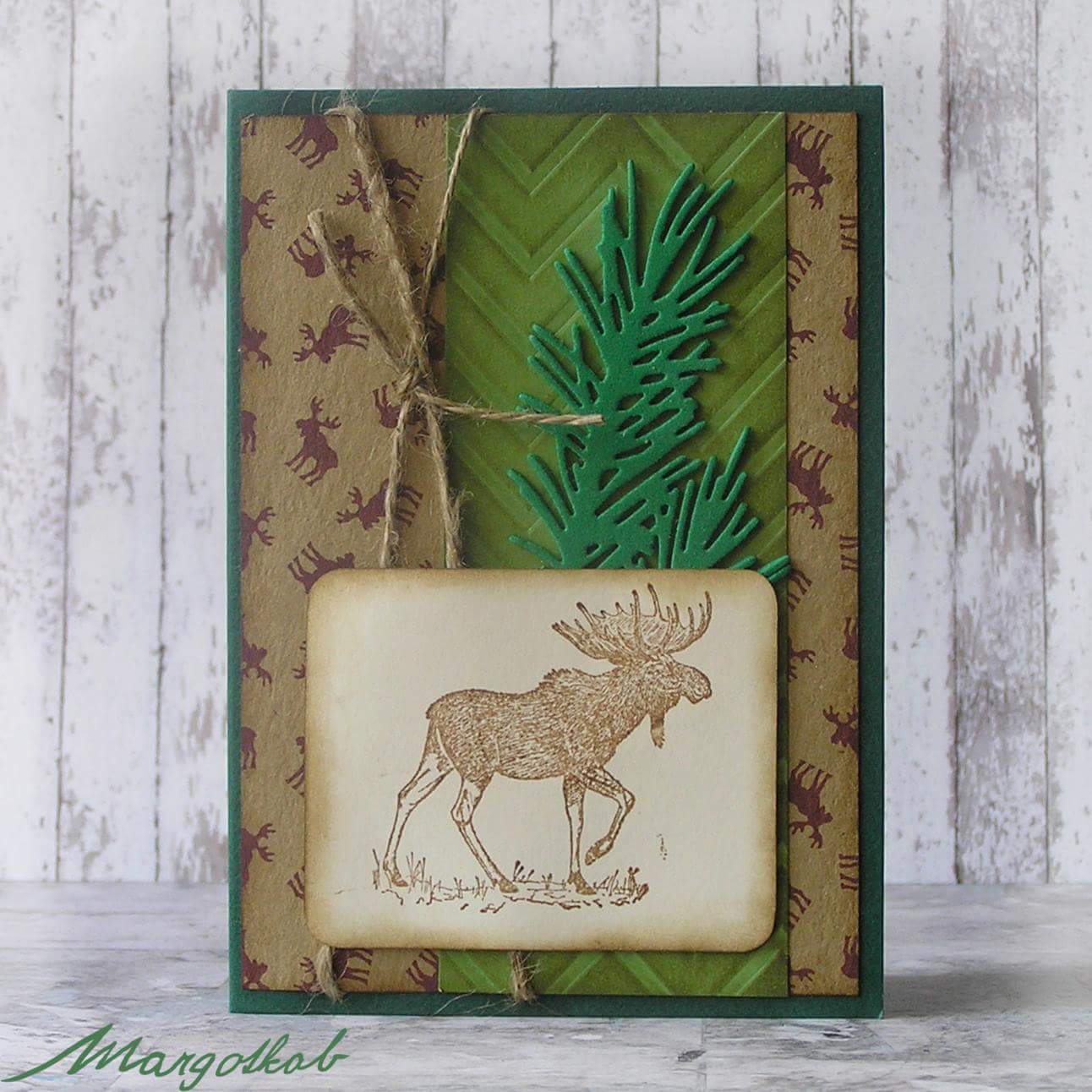 MargotkabCZ: Yellowstone moose card