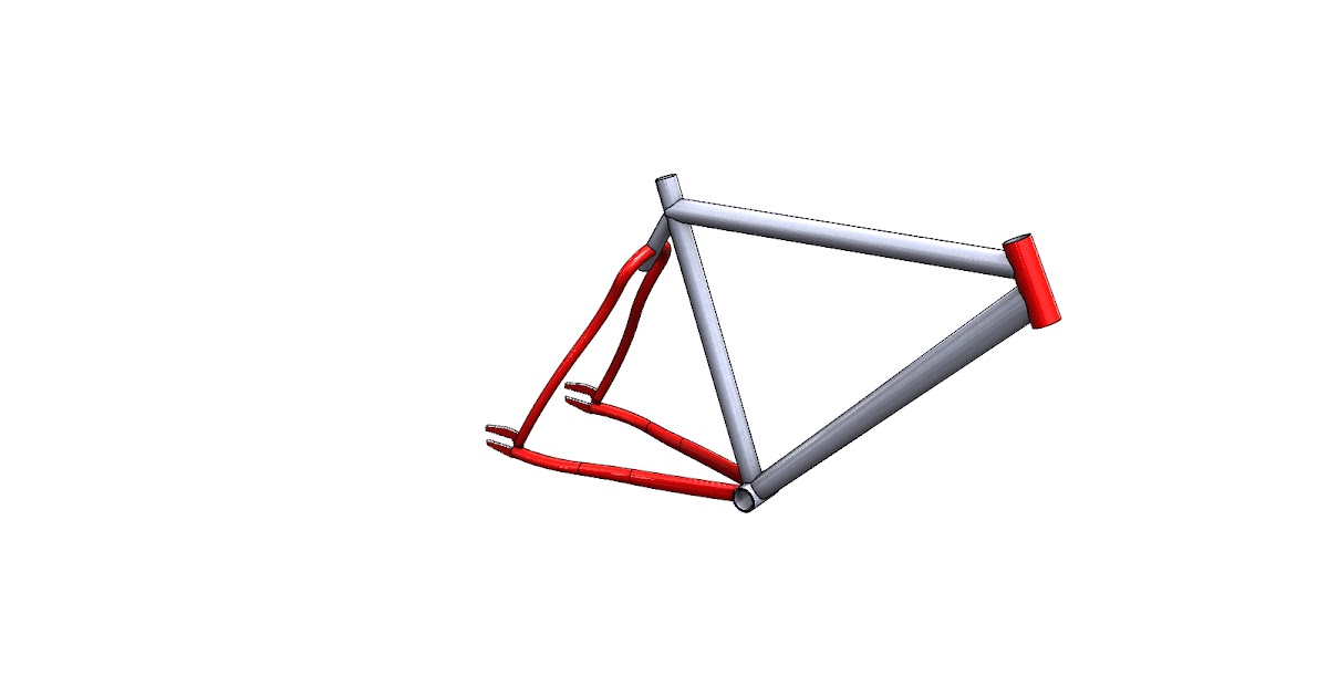 Industrieel Product Ontwerpen: tekening Fietsframe