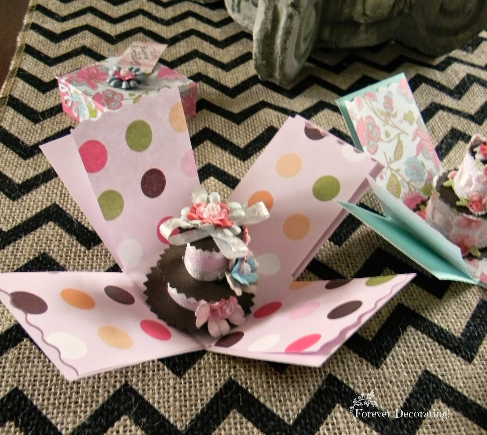 Forever Decorating!: Birthday Surprise Box Cards!