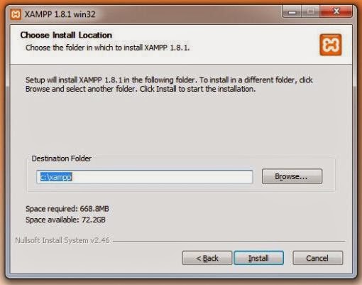 Cara Instal XAMPP di windows 7