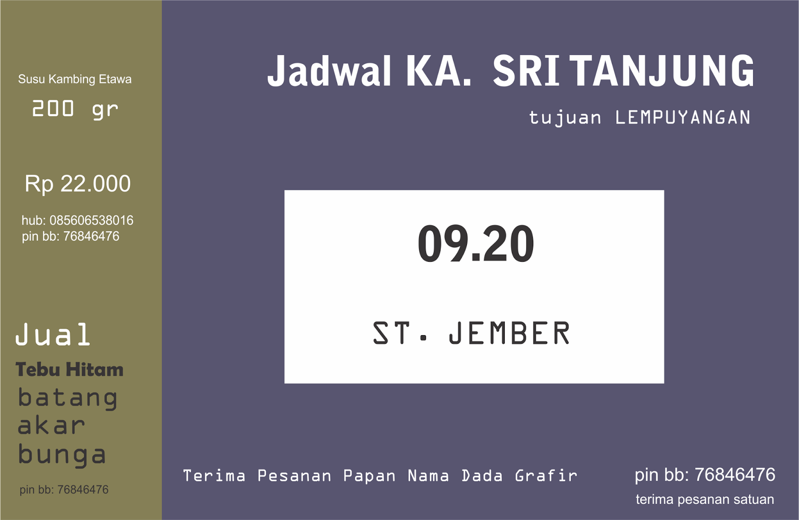 Stasiun Jember | Jadwal Kereta Api Sri Tanjung dari Stasiun Jember