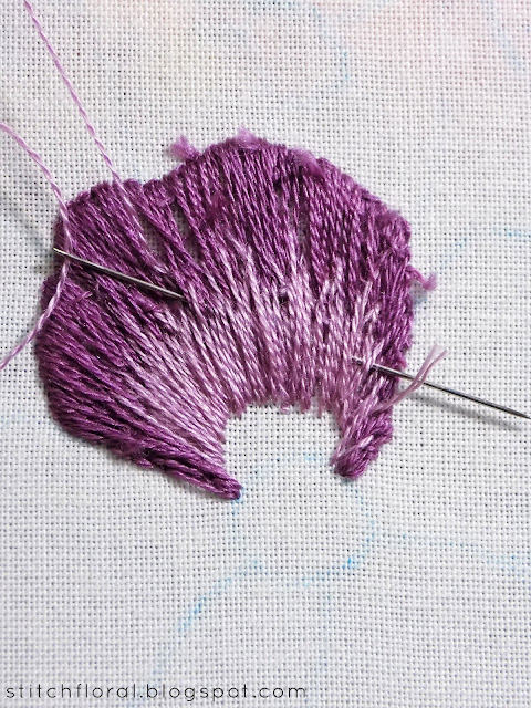 How to finish thread in hand embroidery - Stitch Floral