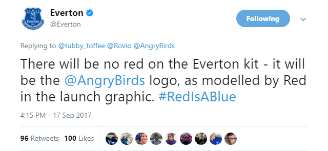 Everton fans react angrily to new Angry Birds sponsorship deal | inside ...