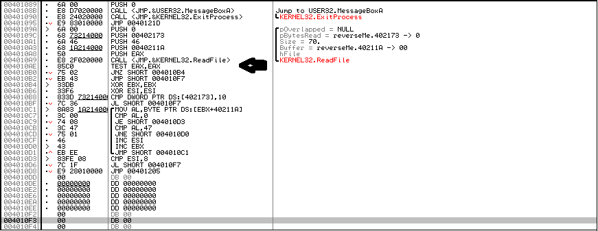 Reverse Engineering : Using Olly to crack reverseMe.exe | Sagar Jangam