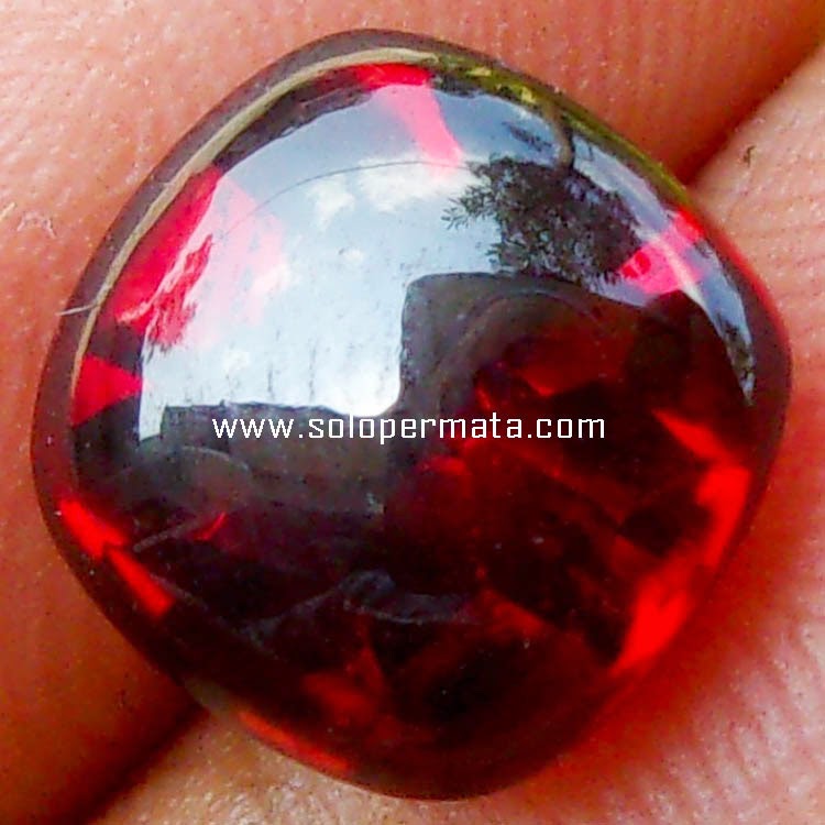 Batu Permata Pyrope Garnet - Sp104 | Batu Emerald Cut | Toko Batu Akik ...