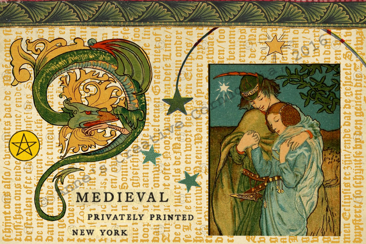 Anne's Creative Cornucopia: "Medieval Dragon" - Postcard