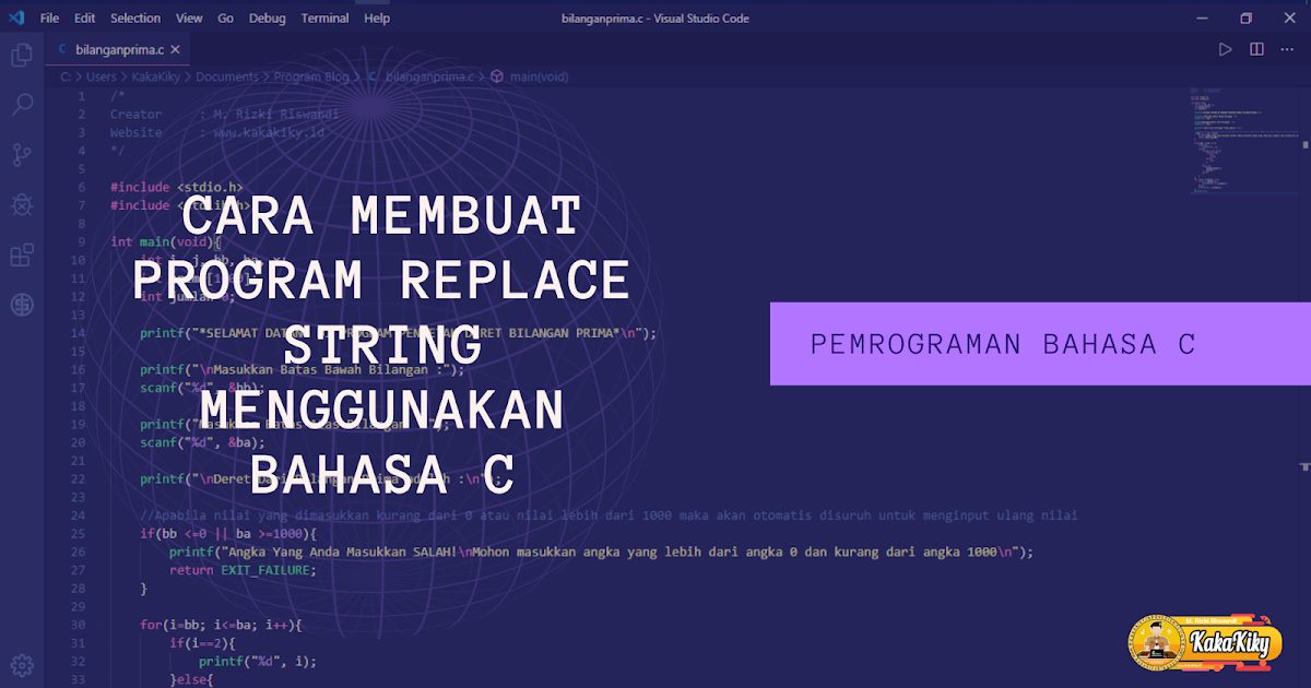 Cara Membuat Program Replace String Menggunakan Bahasa C Kakakiky Blog Edukasi