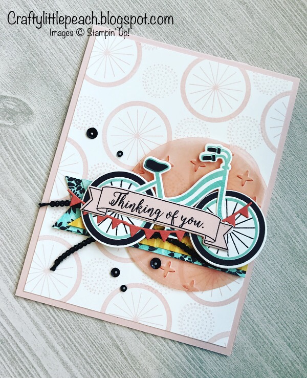 Crafty Little Peach: Stampin' Up! Bike Ride Card